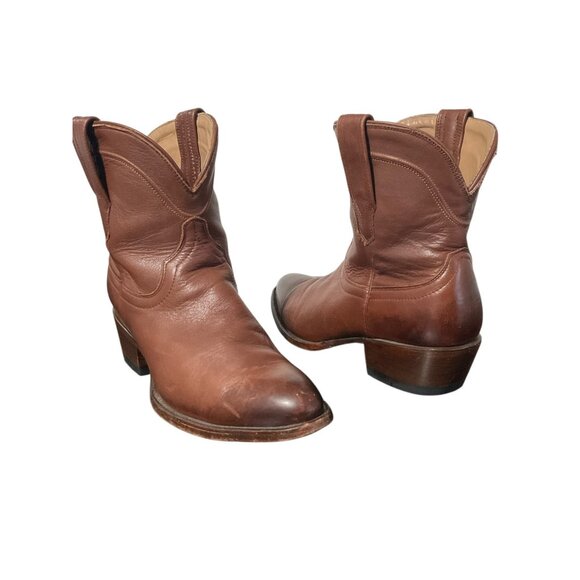 Tecovas | Shoes | Tecovas Women The Penny Roper Boots Brown Leather ...